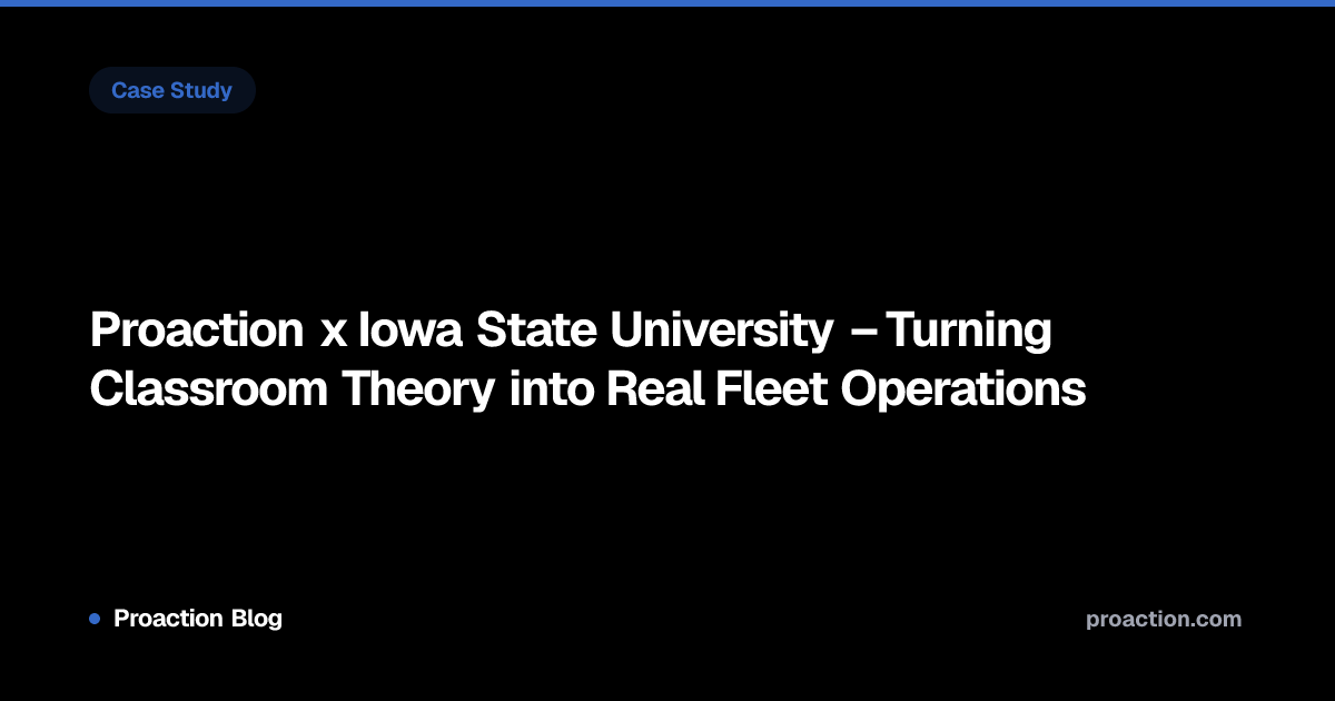 Proaction x Iowa State University – Turning Classroom Theory into Real ...
